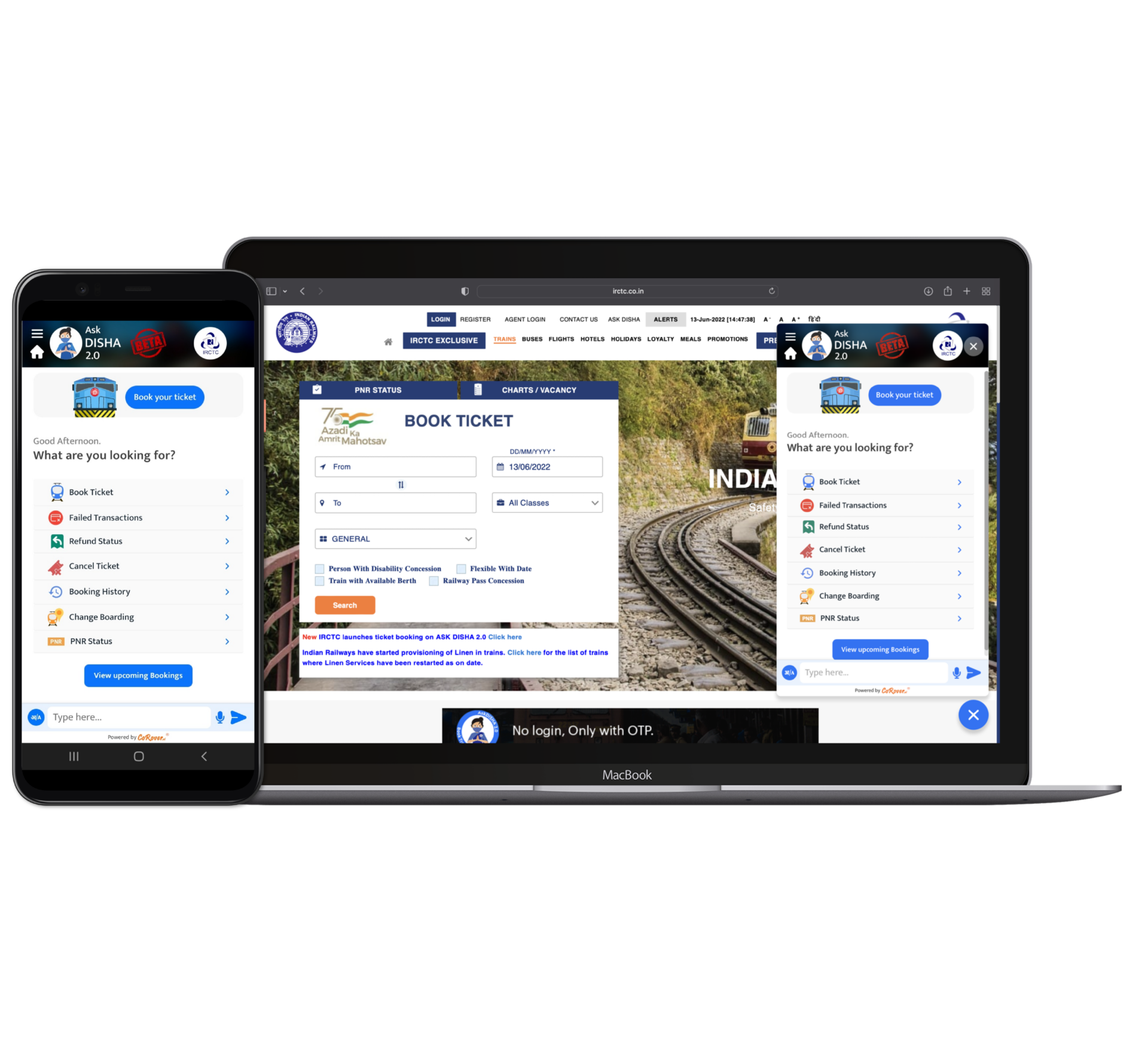 Ask DISHA Powered By CoRover® - Get Answers Instantly